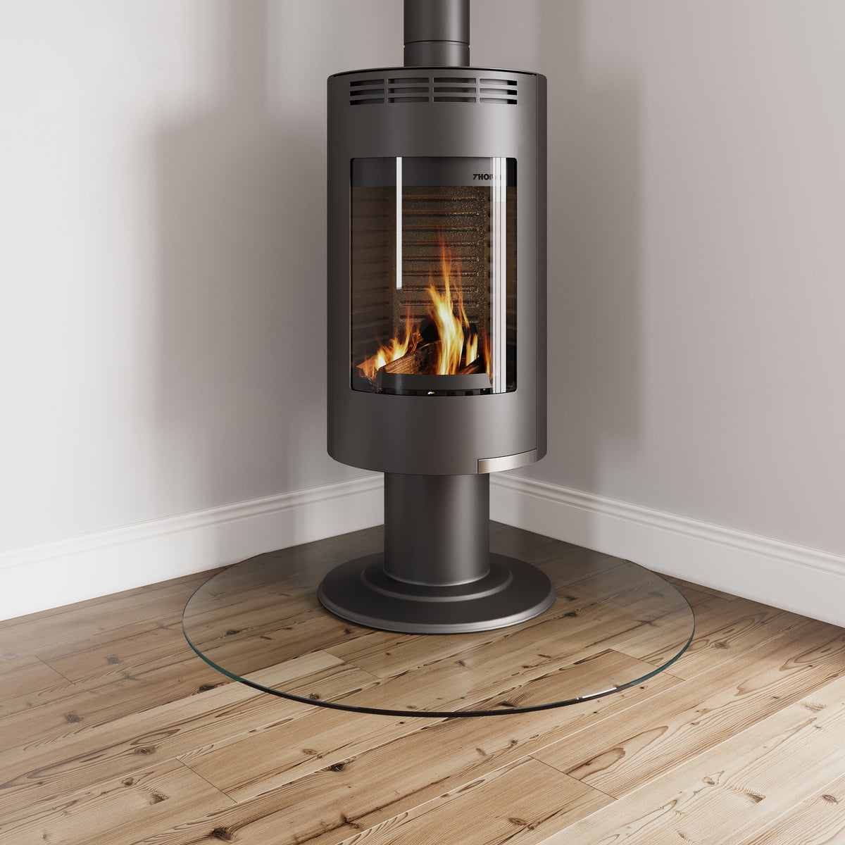 Teardrop Shaped Glass Hearth | Distinctive Style — Express Glass Warehouse