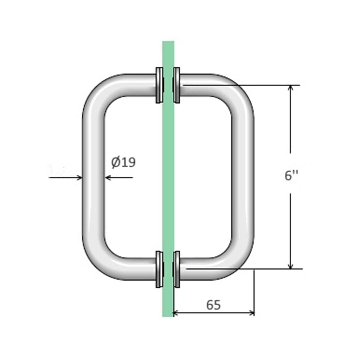 Double Sided Pull Handle | bathroom Fittings | Shop Online — Express ...