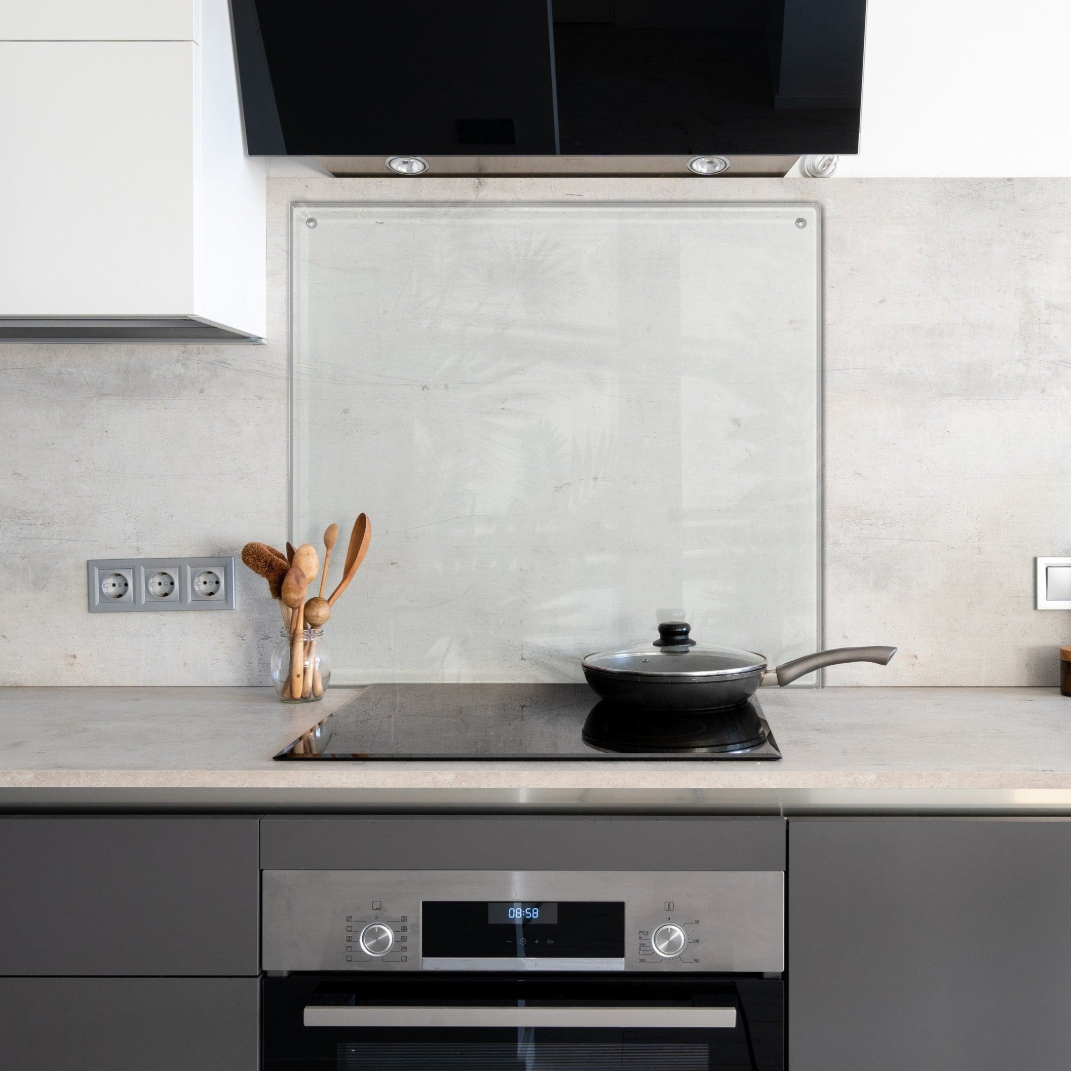 Clear Toughened Kitchen Glass Splashback | Shop Online — Express Glass ...